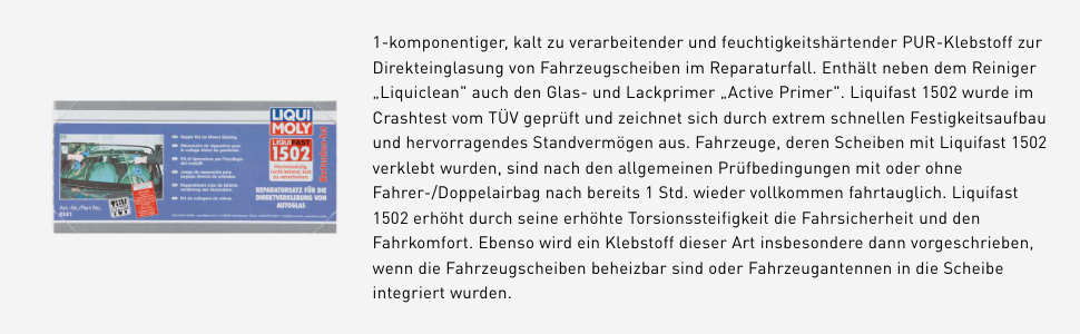 LIQUI MOLY Liquifast 1502 (Kartuschen-Set) | 1 Stk | Klebstoff | Art ...