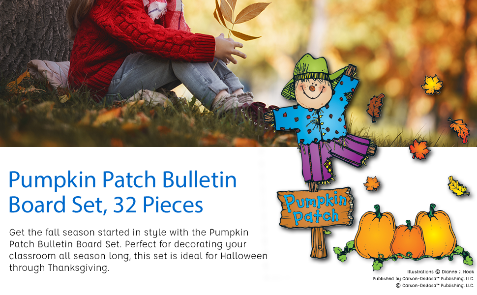 Pumpkin Patch Bulletin Board Set : Hook, Dianne J.: Amazon.ca: Office ...