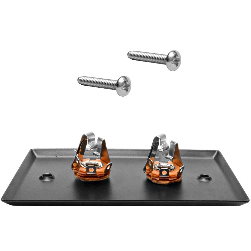 Amazon.com: Seismic Audio SA-PLATE8 Black Stainless Steel Wall Plate ...