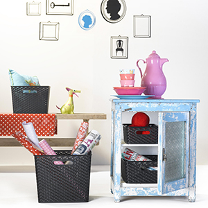 Curver My Style Medium Rectangular Storage Basket, Dark Brown, 13 Litre ...