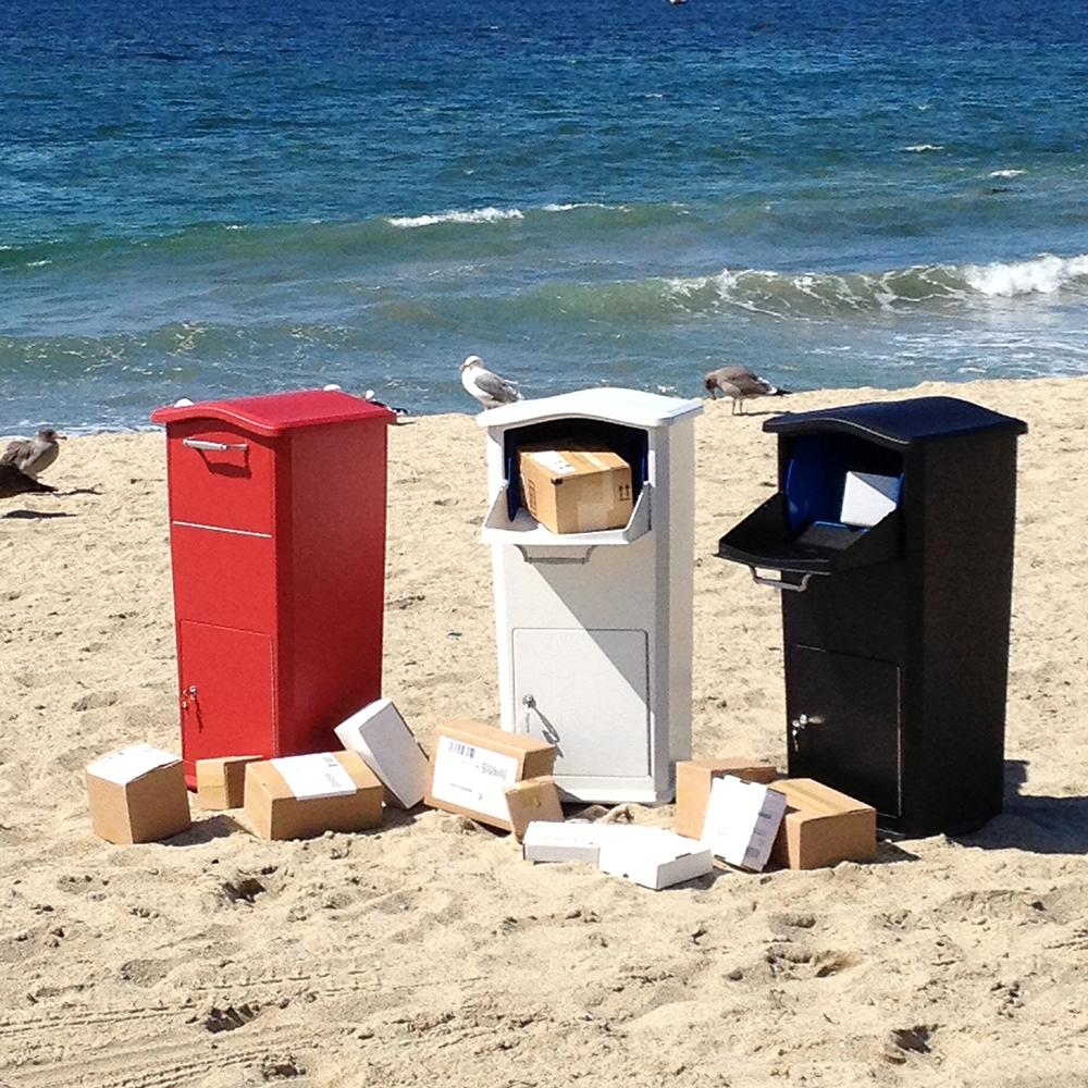 Architectural Mailboxes 6900R Elephantrunk Parcel Drop Box, Red ...