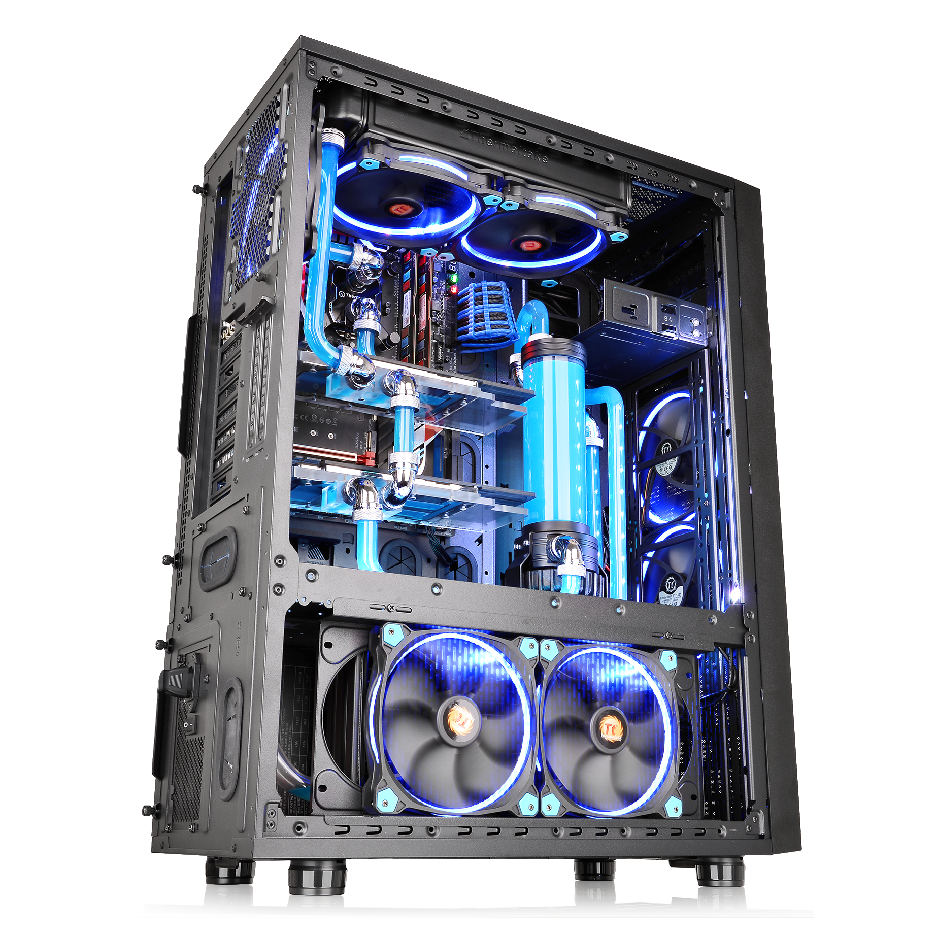 Thermaltake Core X71 Tempered Glass Edition SPCC ATX Full Tower Tt LCS ...