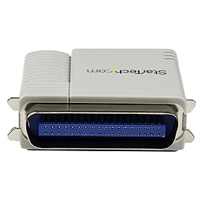 StarTech.com PM1115P2 1-Port 10/100 Mbps Parallel Network Print Server, Fast Centronics Ethernet ...