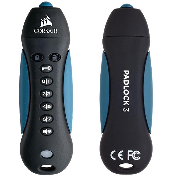 Amazon.com: Corsair Flash Padlock 3 16GB Secure USB 3.0 Flash Drive ...