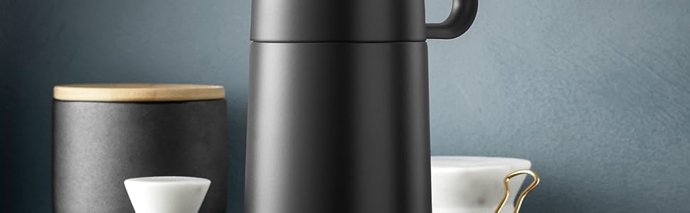 WMF Impulse Travel Mug, Thermobecher 0,3l, Automatikverschluss, 360°-Trinköffnung, hält Getränke ...