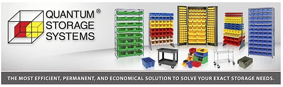 Quantum Storage Systems QUS230 Plastic Storage Stacking Ultra Bin, 10 ...