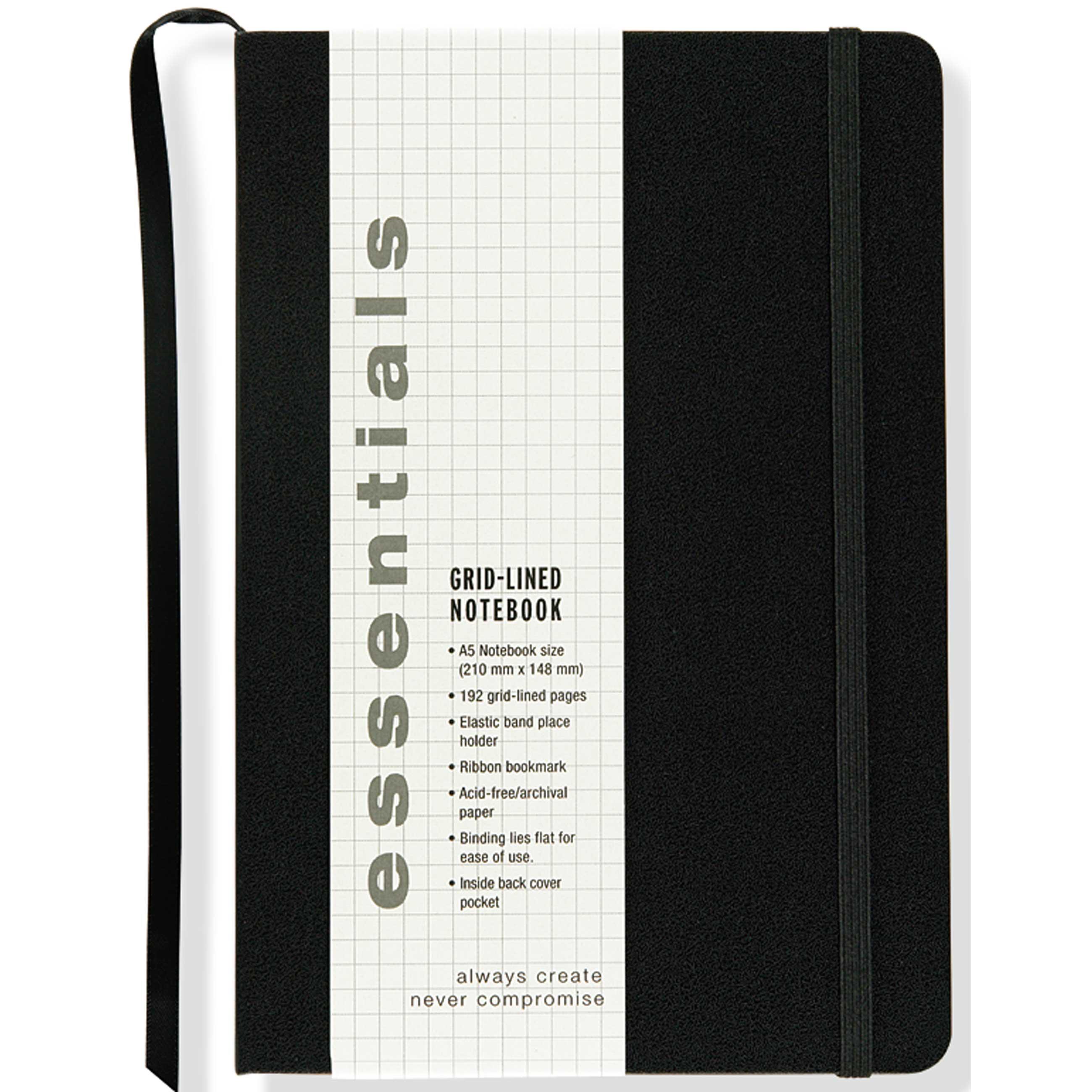 Essentials Grid-lined Notebook, Large, A5 Size (Journal, Diary): Peter ...