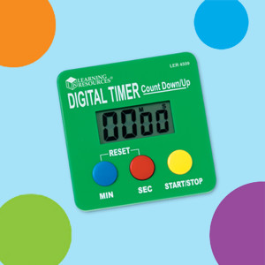 Amazon.com: Learning Resources Digital Timer, Counts Down and Up ...