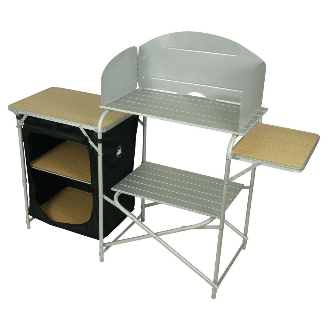 10T Kitchenette Alu Campingküche 145x48x111cm Kocherschrank mit ...