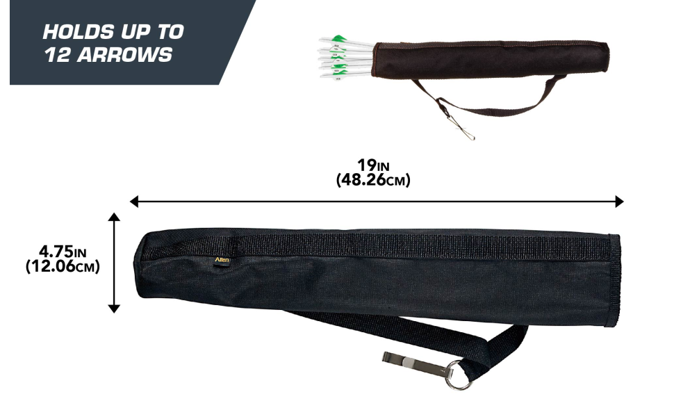 Allen Sidekick Archery Quiver with Belt Loop Clip, Assorted Colors ...