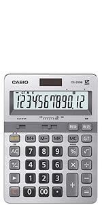Amazon | カシオ 本格実務電卓 12桁 日数＆時間計算 グリーン購入法適合 ジャストタイプ JS-20DB-N | ビジネス電卓 ...