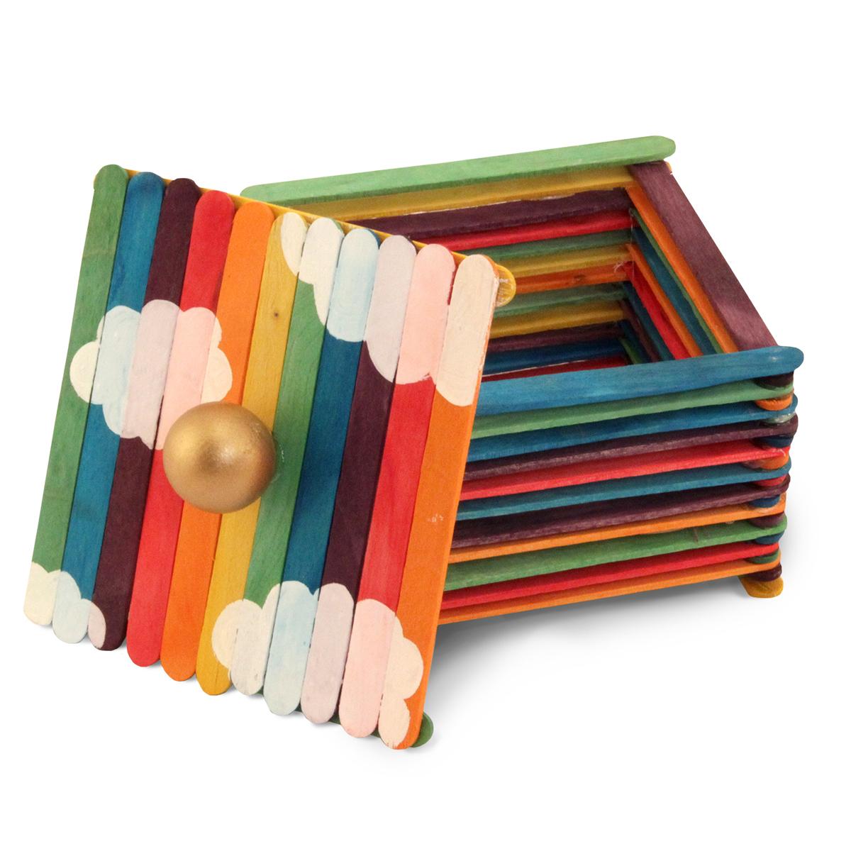 Hygloss 73250 500-Piece Kolorstix Colored Craft Sticks, 6-Inch: Amazon ...