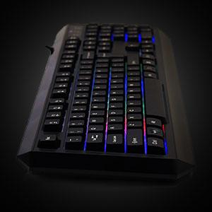 Amazon.com: Rii RK300 Rainbow RGB Backlit Gaming Keyboard, 104 Keys USB ...
