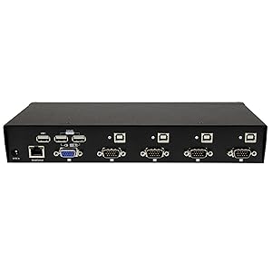 Amazon.com: StarTech.com 4 Port USB VGA KVM Switch with DDM Fast Switching Technology and ...