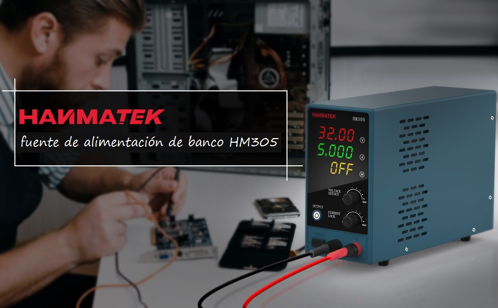 Fuente de alimentación de Banco HANMATEK HM305 Fuente de alimentación de Laboratorio de ...