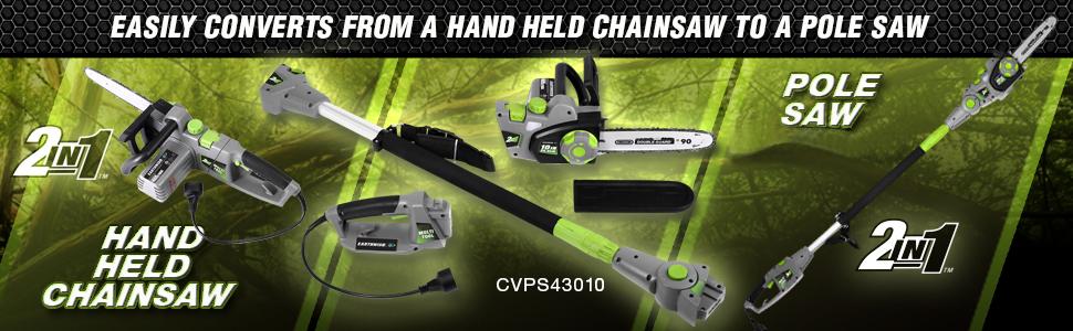 Earthwise 2-in-1 Convertible Pole Chain Saw, 10": Amazon.ca: Patio ...