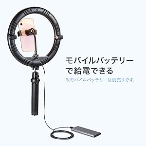 Amazon | サンワサプライ WEBカメラ用LEDライト付きスタンド 1/4インチネジ テレワーク CMS-STN2BK | 定常光ライト 通販