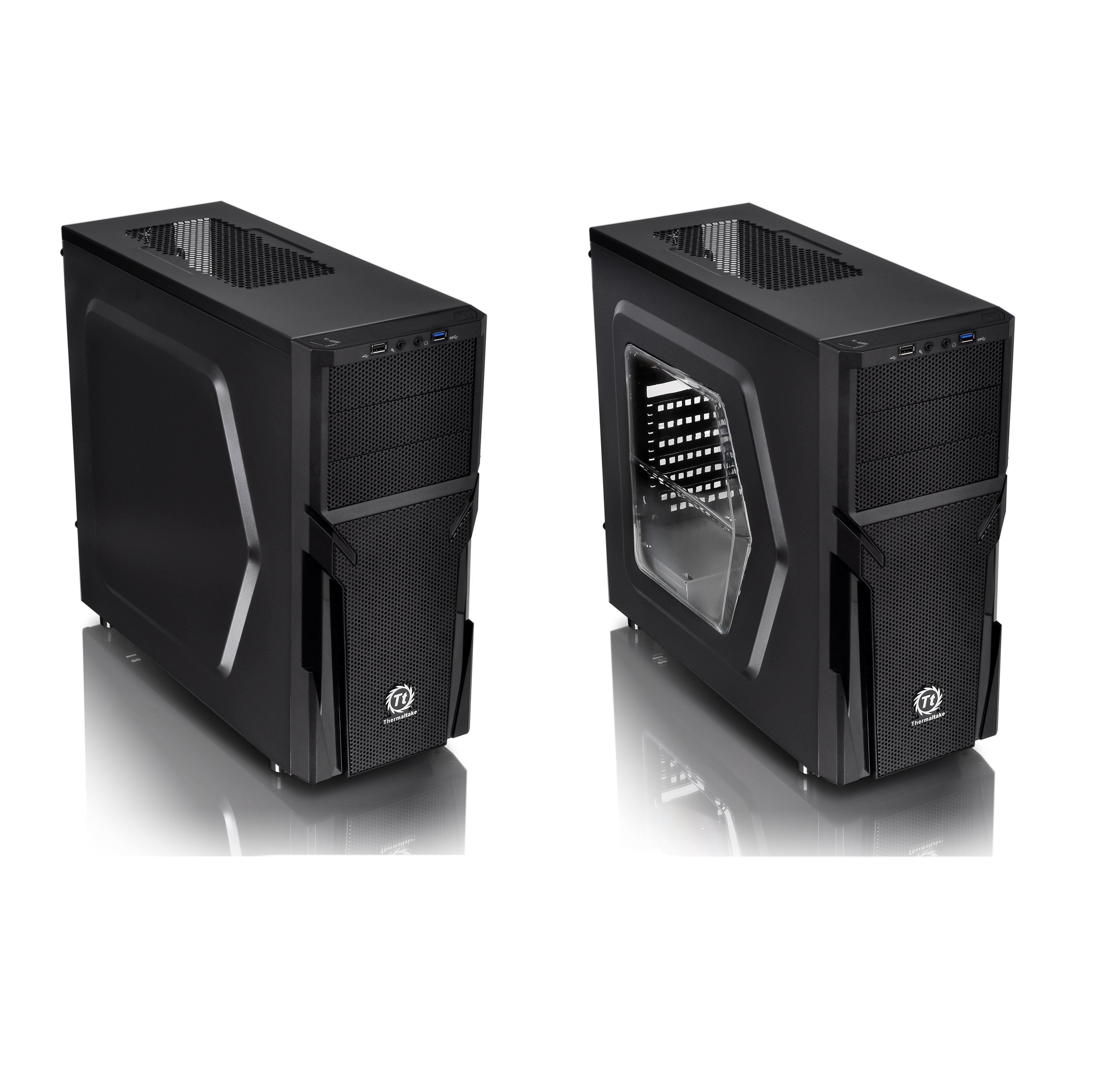 Thermaltake Versa H21 SPCC ATX Mid Tower Computer Chassis CA-1B2-00M1NN ...