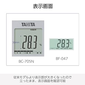 Amazon.co.jp: Tanita Body Composition Monitor, Made in Japan, BC-705N WH, Auto-recognition ...