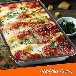 Nutrichef Nonstick Cookie Sheet Baking Pan - 2-Pc. Professional Quality ...