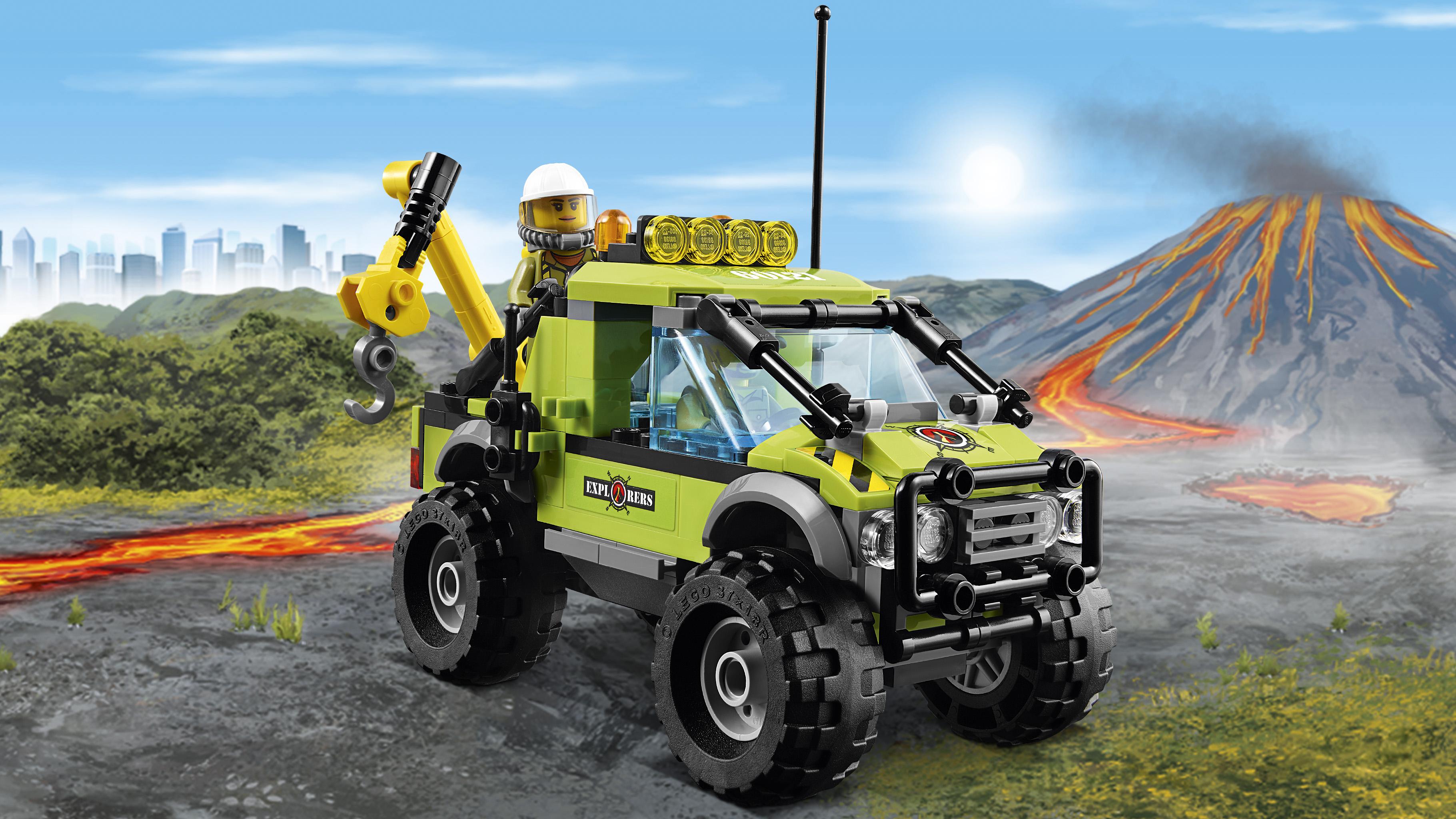 Amazon.com: LEGO City Volcano Explorers 60121 Volcano Exploration Truck ...