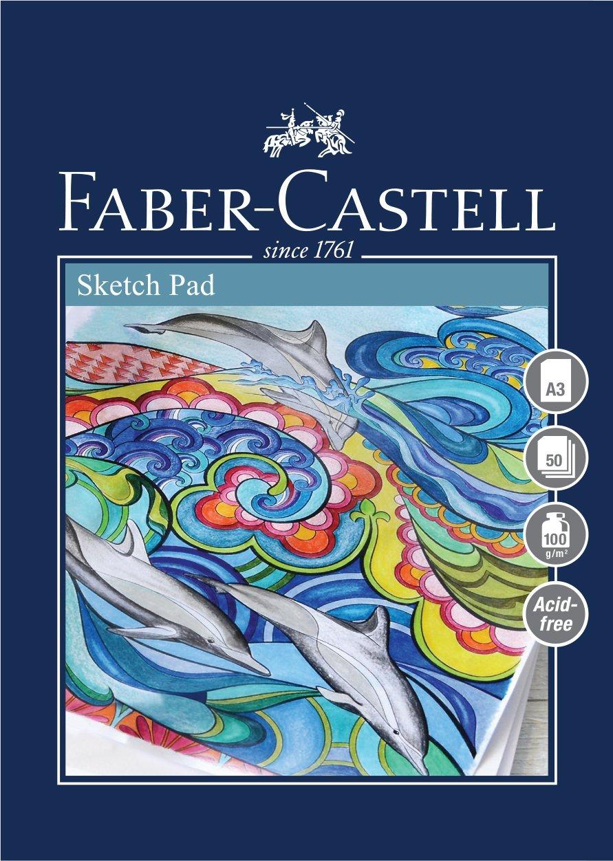 Faber-Castell Art & Graphic Sketch Pad, A3 160 GSM Pad of 40 Sheets ...