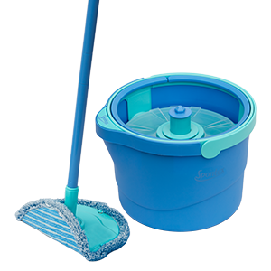 Spontex Aqua Revolution System Microfibre Spin Mop & Bucket: Amazon.co ...