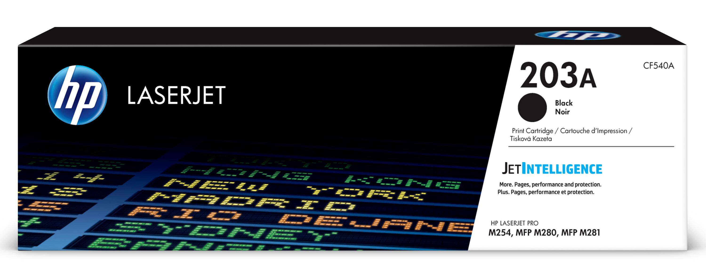 HP CF540A 203A Original LaserJet Toner Cartridge, Black, Pack of 1 ...