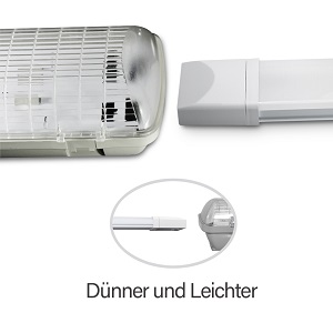 Anten Flache LED Feuchtraumleuchte 120cm 36W Ultraslim | Tageslicht 4000k 2800 Lumen | IP65 ...