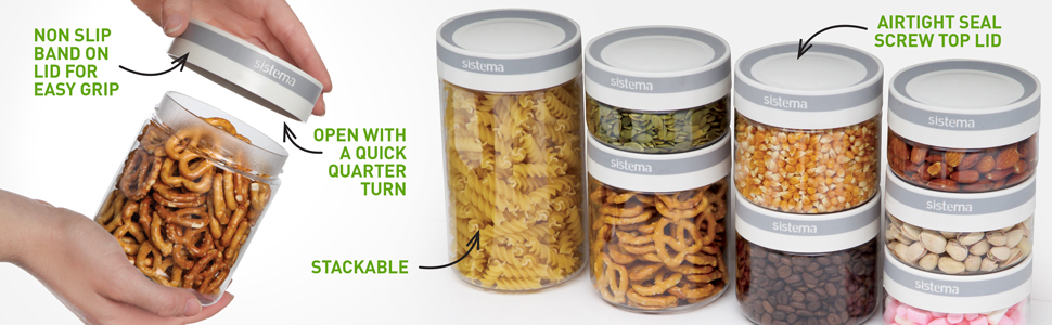 Sistema 51340ZS Tritan Ultra Collection Round Storage Container, 330 ml ...