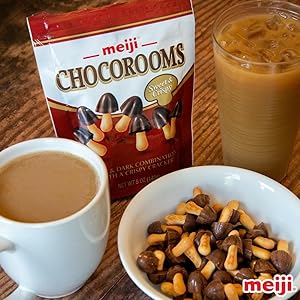 Amazon.com: Meiji Chocorooms Crispy Crackers, Milk and Dark Chocolate Combination - 5 oz, Pack ...