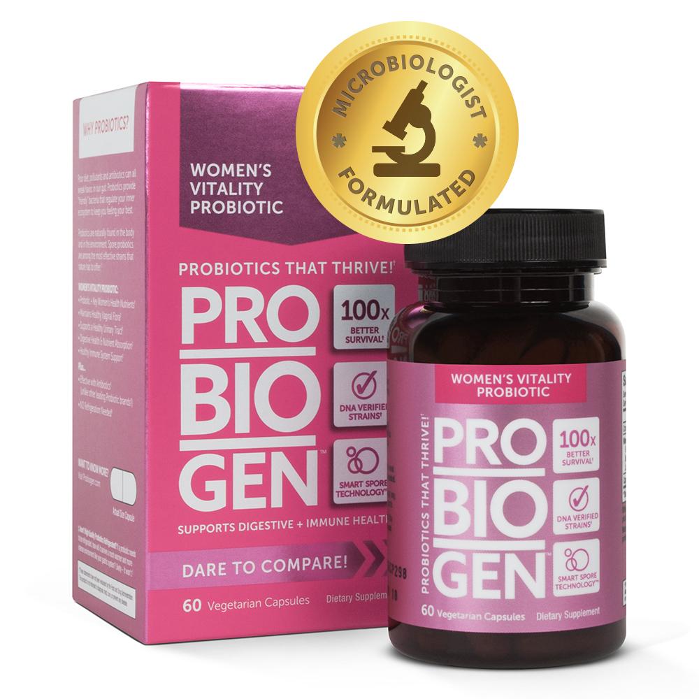 Amazon.com: PROBIOGEN Women’s Daily Vitality Probiotic: Smart Spore ...