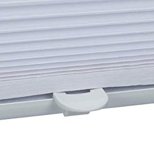 Relaxdays Pleated Blinds, No-Drilling, Adhesive Klemmfix, Folding Roller, Transparent, Shades ...