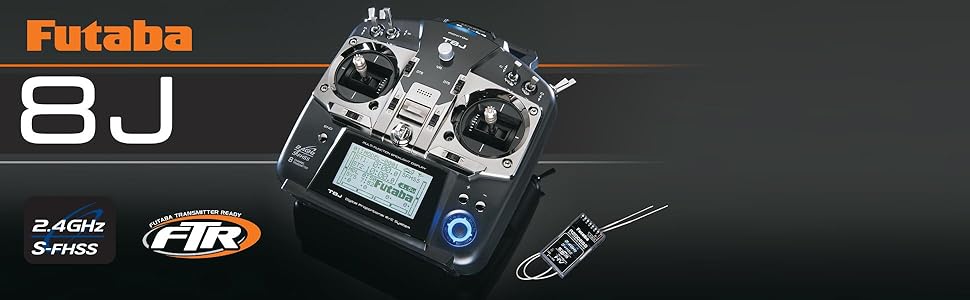 Amazon.com: Futaba 8JA 8-Channel 2.4GHz S-FHSS Air Radio Transmitter Mode 2 with R2008SB ...