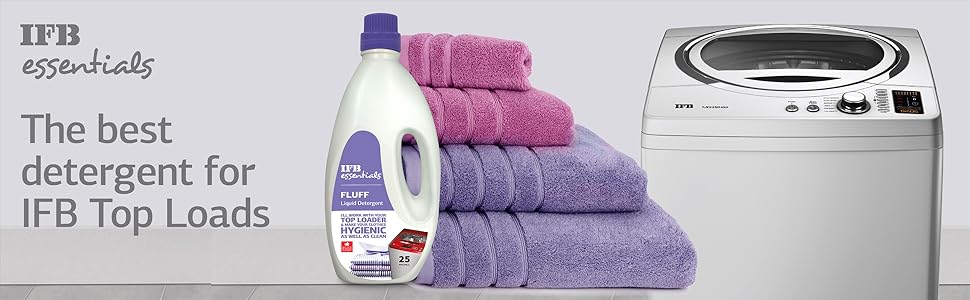 IFB Essentials Fluff Top Load Fabric Liquid Detergent - 1 L : Amazon.in: Health & Personal Care