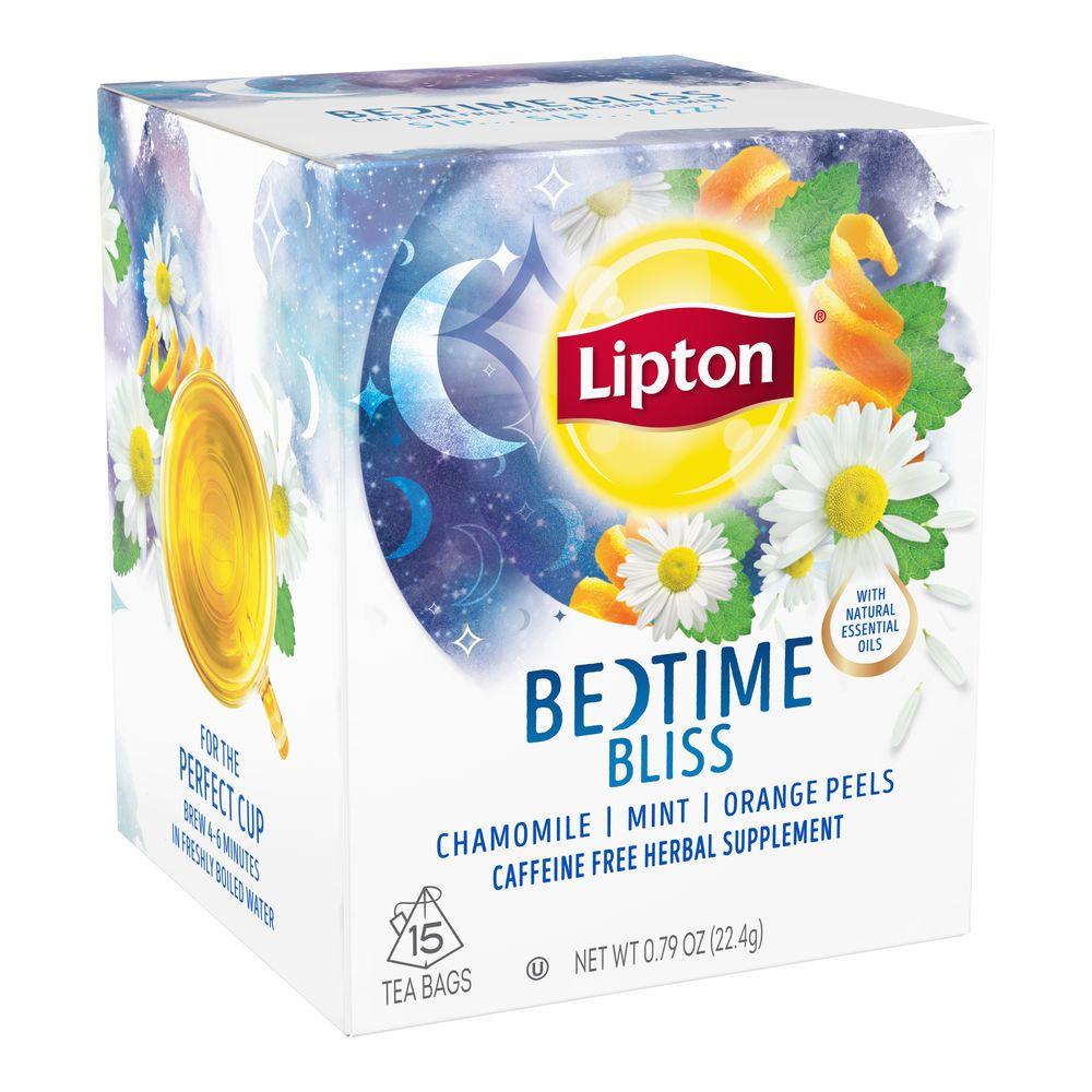 Amazon.com : Lipton Herbal Supplement, Bedtime Bliss, 15 ct : Grocery ...
