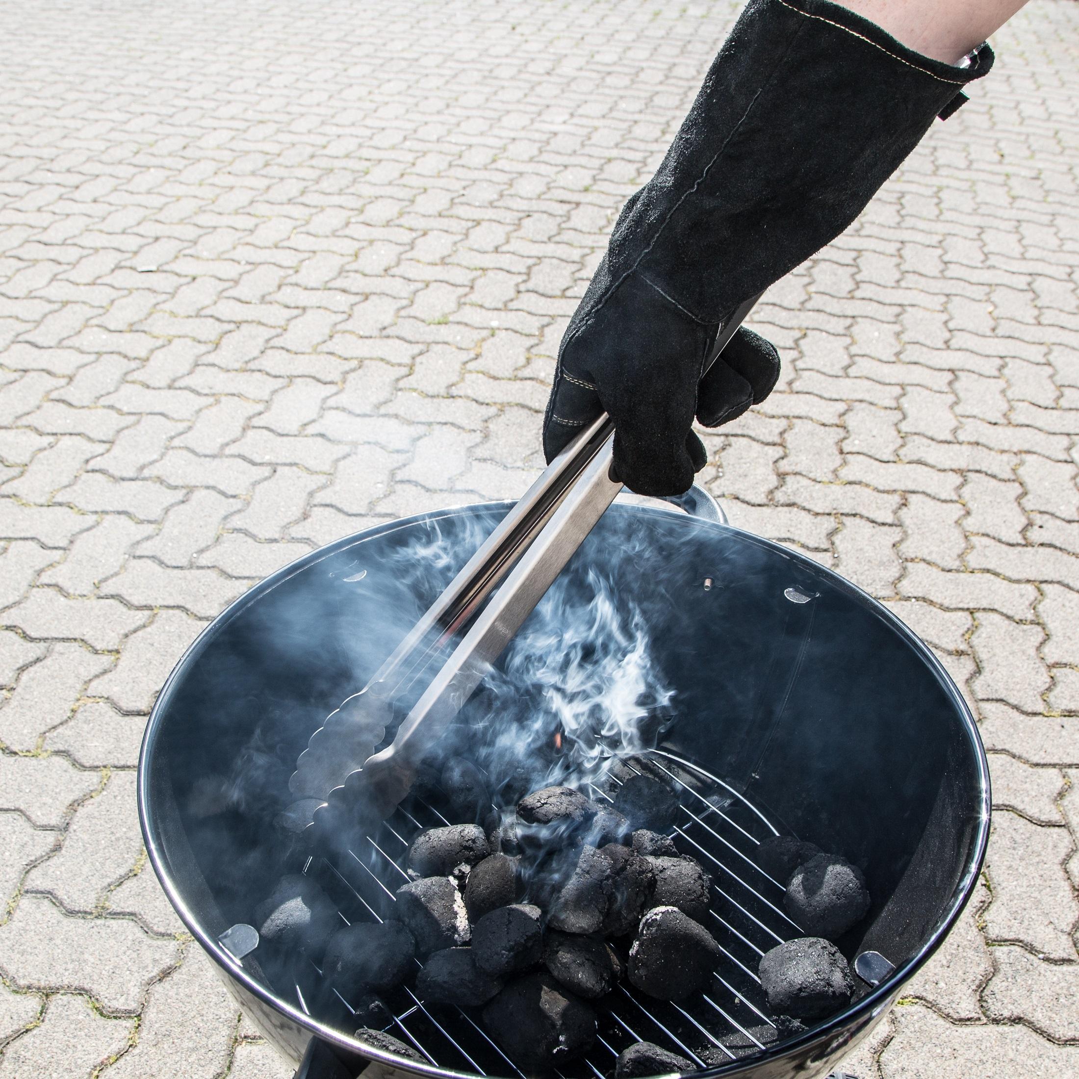 Bruzzzler Stainless Steel Charcoal Tongs, Barbecue Tongs, BBQ Tongs ...