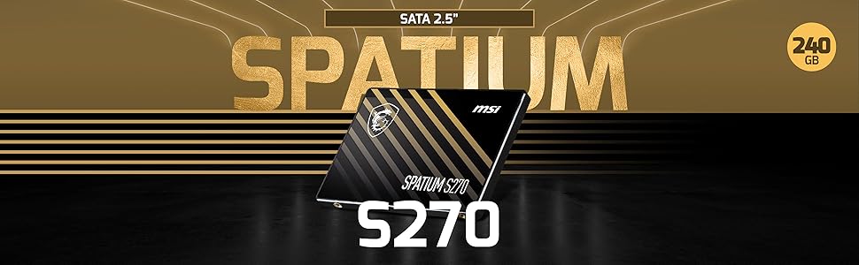 Amazon.com: MSI SPATIUM S270 SATA 2.5" 240GB : Electronics