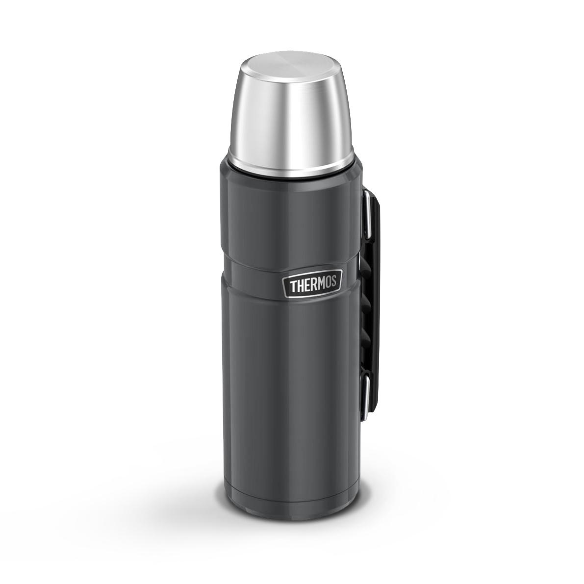Thermos Stainless King Flask, Gun Metal, 1.2 L: Amazon.co.uk: Kitchen ...