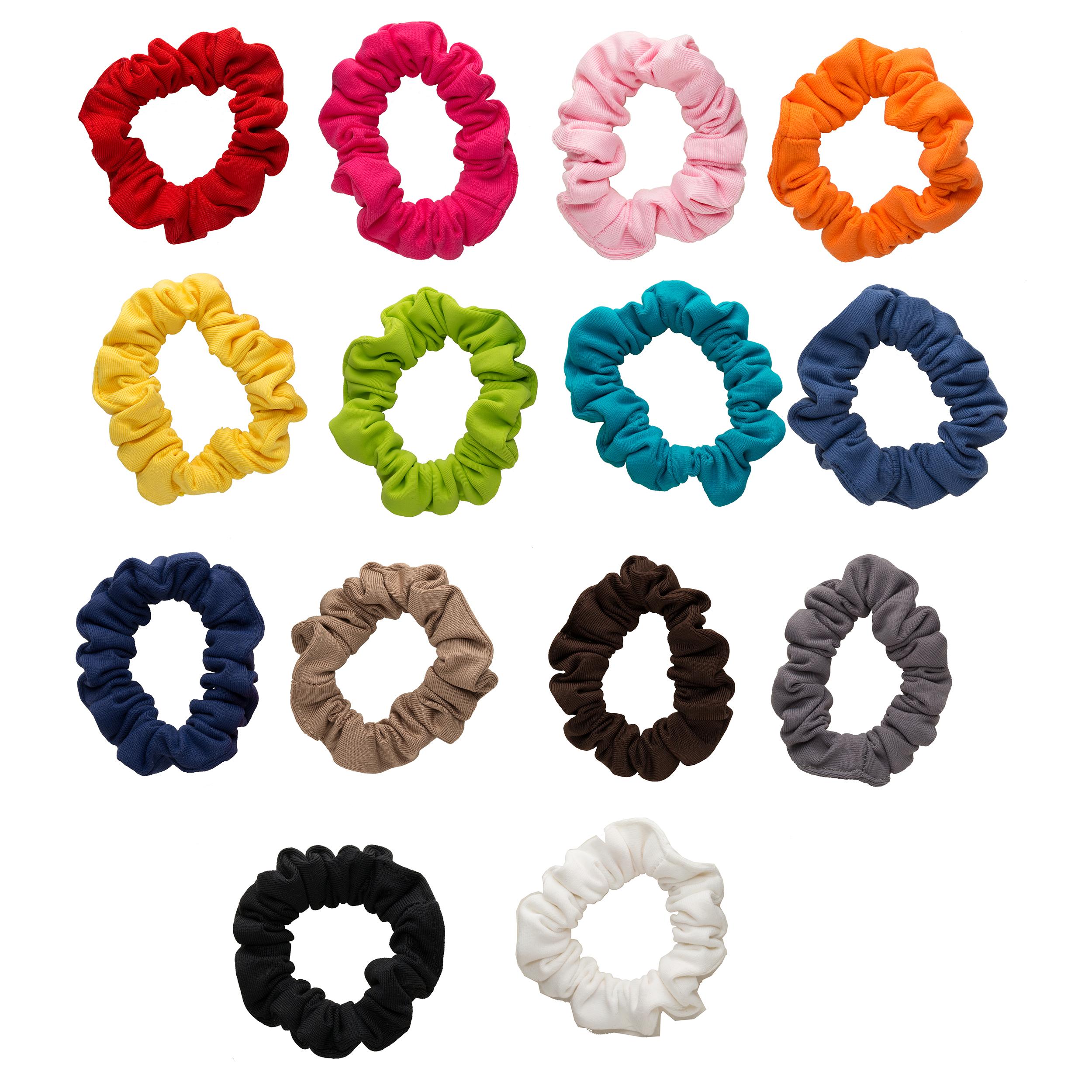 Amazon.com : L. Erickson Small Scrunchie 3-Pack - Yellow/Orange/Fuchsia ...