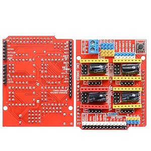 Techleads V3 Engraver 3D Printer Cnc Shield Expansion Board A4988 Driver : Amazon.in: Industrial ...