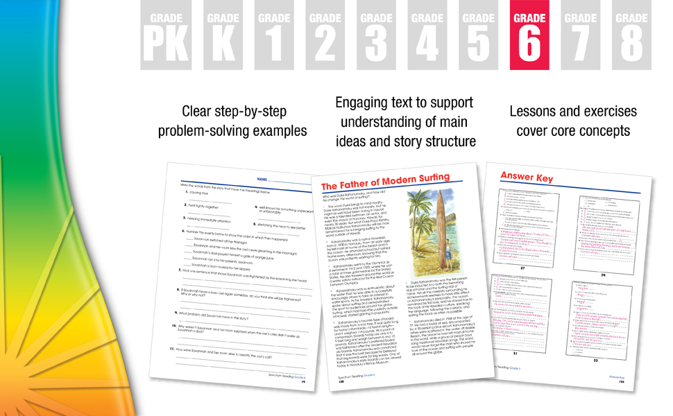 Spectrum Reading Workbook, Grade 6: Spectrum: 9781483812199: Books ...