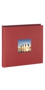 Hama Album Photo Fine Art (Format 30 x 30 cm, 100 Pages Noires, sans Spirale) Craie, Gris ...