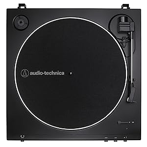Audio-Technica AT-LP60X-BK Fully Automatic Belt-Drive Turntable 33/45 ...