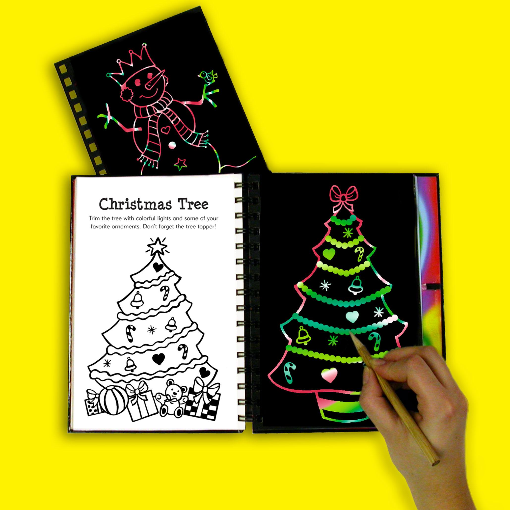 Merry Christmas Scratch and Sketch: An Art Activity Book for Aspiring ...