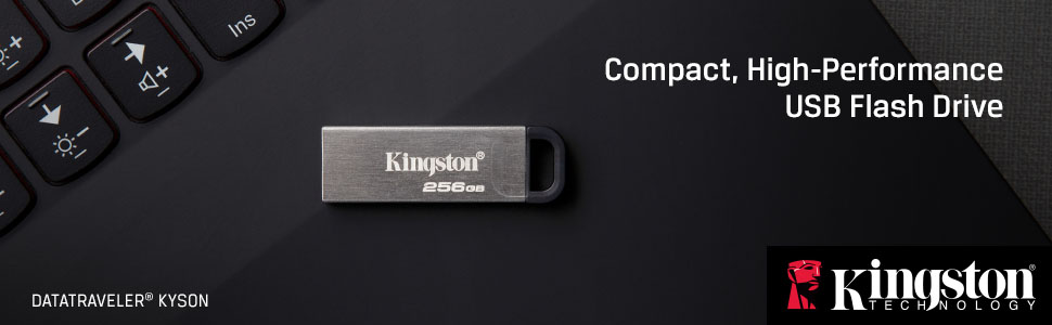Kingston DataTraveler Kyson USB 3.2 Flash Drive 256GB - Gen 1 with ...