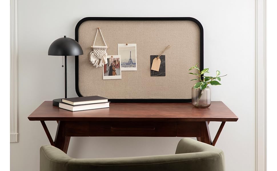 Amazon.com: Kate and Laurel Hutton Transitional Wall Pinboard, 20 x 30 ...