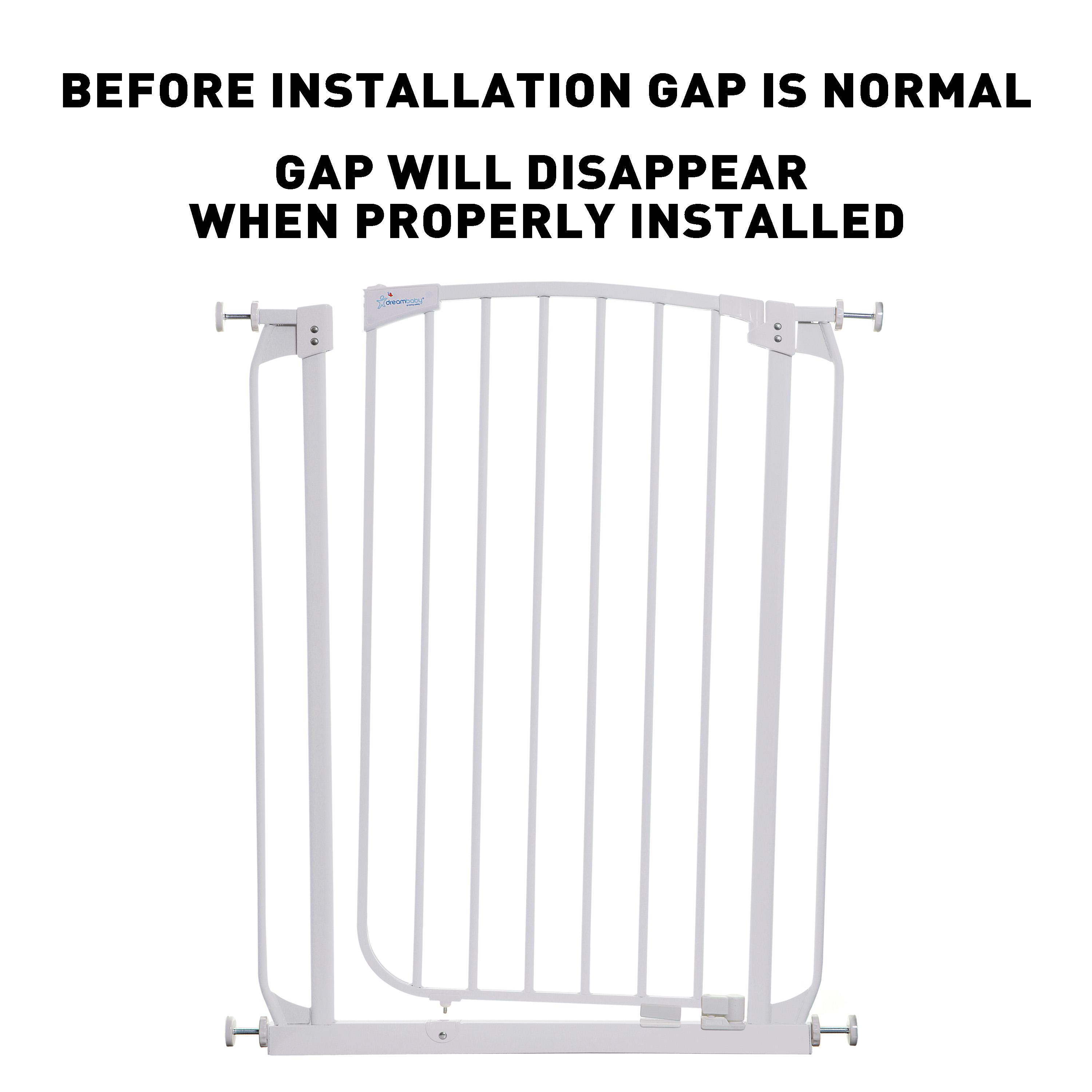 Amazon.com : Dreambaby Chelsea Extra Tall Auto Close Security Gate in ...