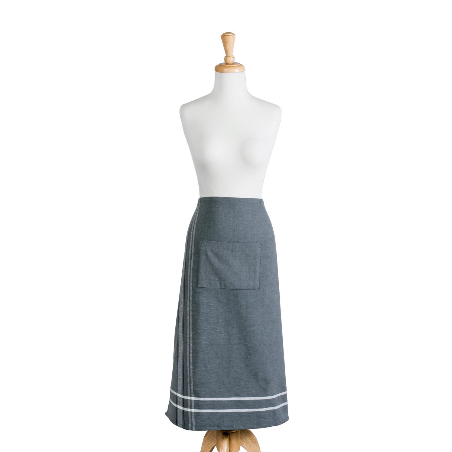 Amazon.com: DII Cotton French Stripe Bistro Half Waist Apron with ...