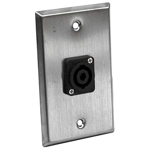 Amazon.com: Seismic Audio Speakers Single 4 Pole Speakon Connector Wall ...